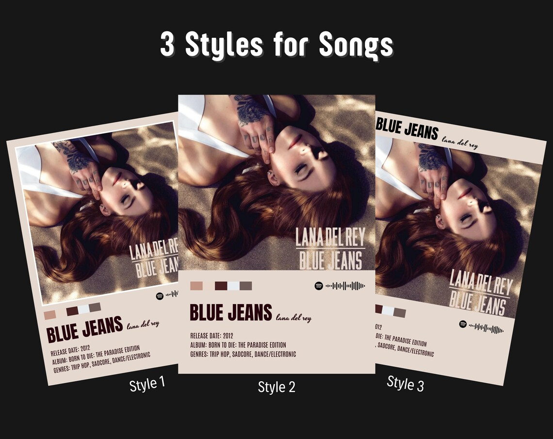 Digital Music Poster 1 Pc. Printable Custom Album Cover Poster ...