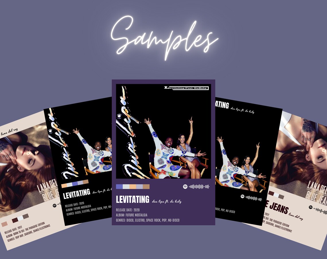 Digital Music Poster 1 Pc. Printable Custom Album Cover Poster ...