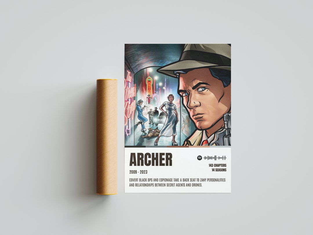 Archer Poster Digital Printable Product - Wall Art - A3 - A4 - A5 - 29. ...