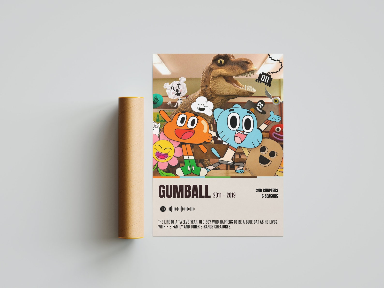 The Amazing World of Gumball Poster Digital Printable Product - Wall ...