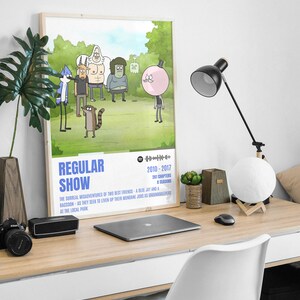 Regular Show Digital Printable Poster - Wall Art - A3 - A4 - A5 - 29.7 ...