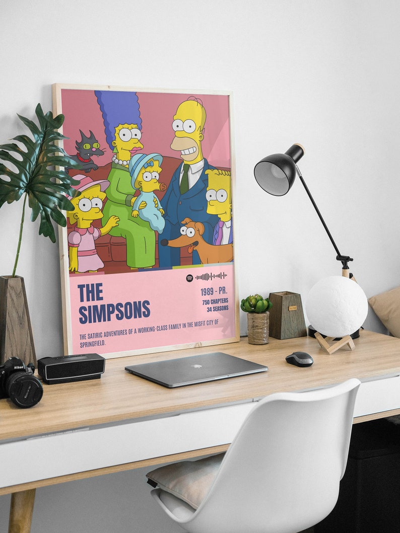 The Simpsons Digital Printable Poster Wall Art A3 A4 A5 29.7 X 42.0 Cm ...