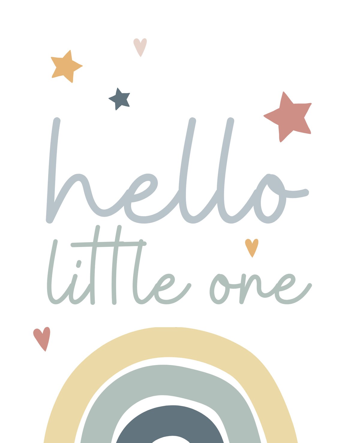 Hello Little One PRINTABLE Art: Nursery Decor - Etsy