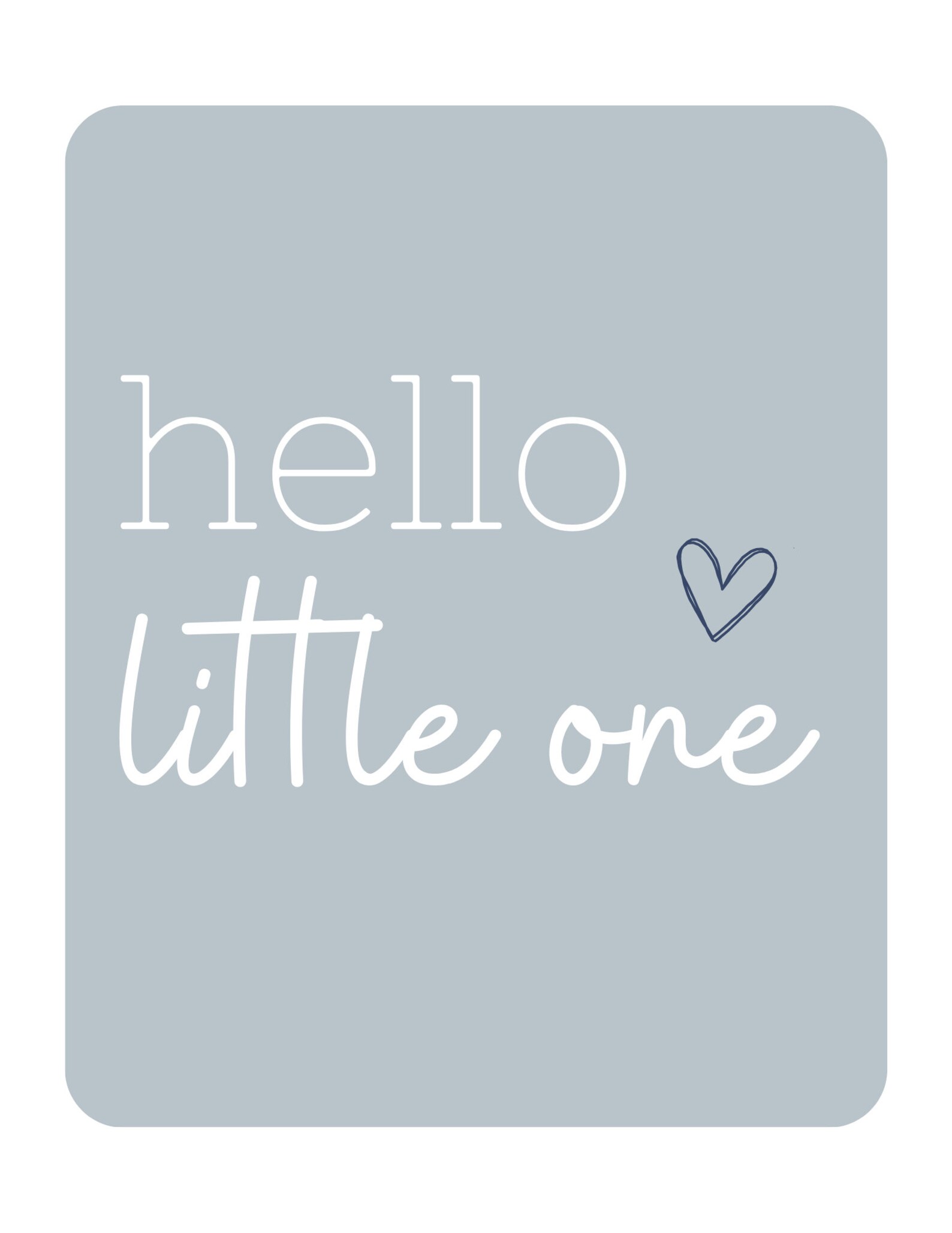 Hello Little One PRINTABLE Art: Nursery Decor - Etsy