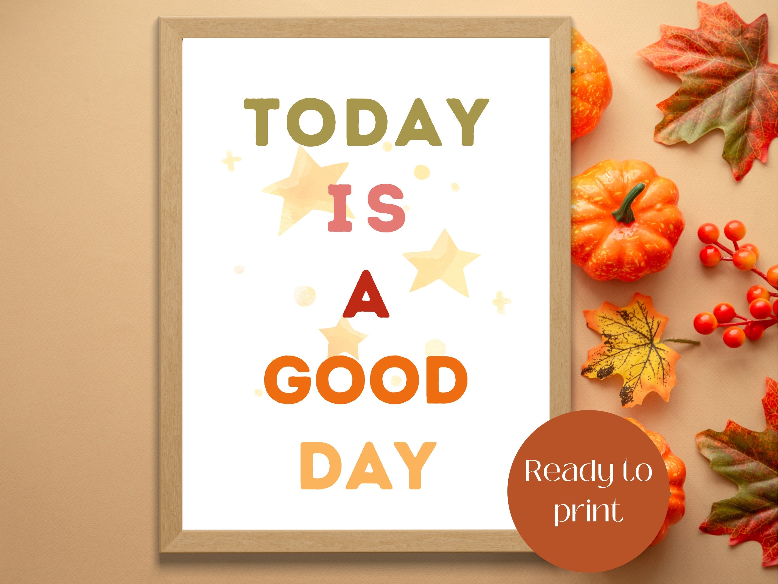 Printable Motivational Poster for Kids 'today is a Good - Etsy