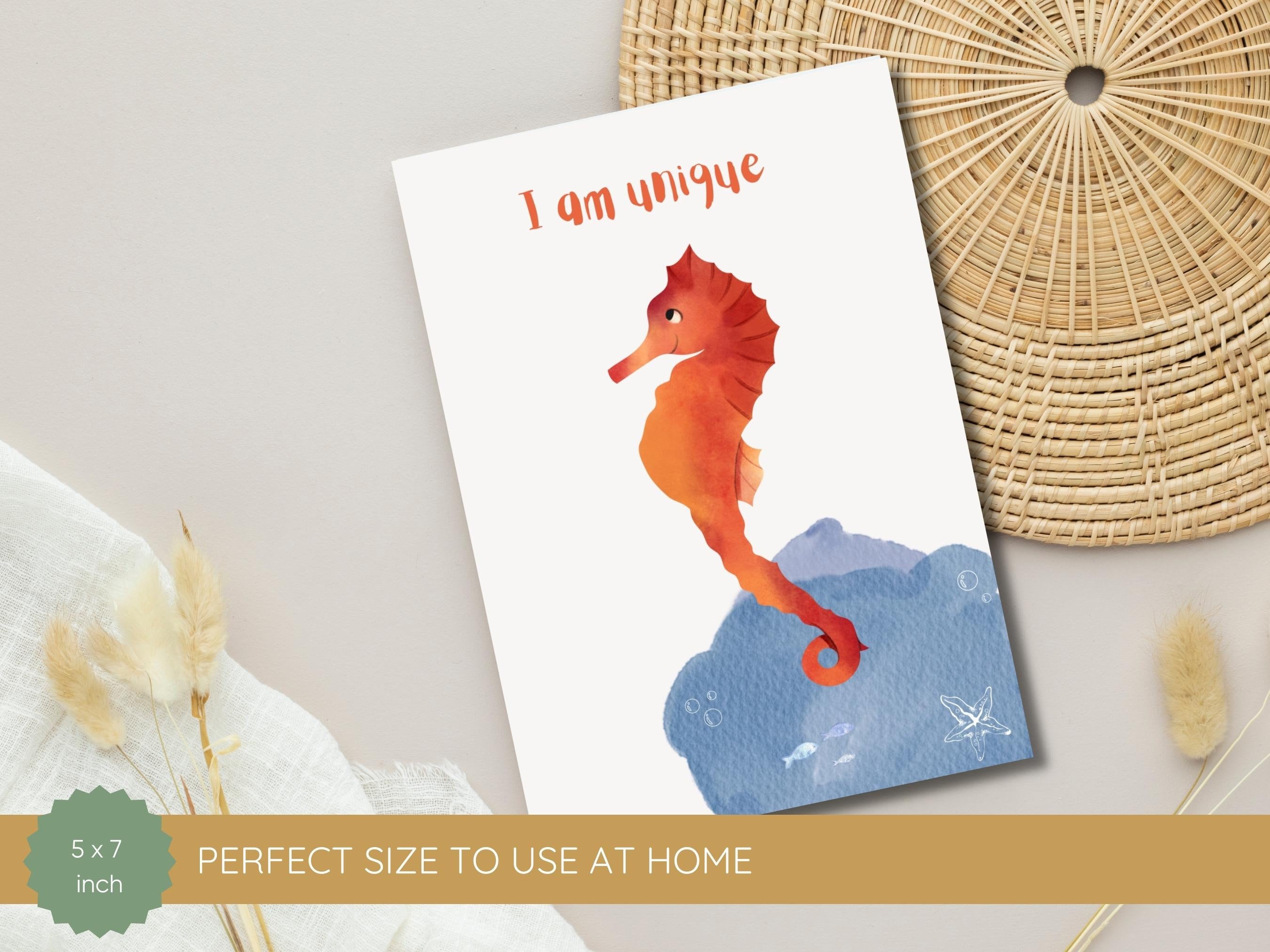 20 Printable Affirmation Cards for Kids With Ocean Animals - Etsy