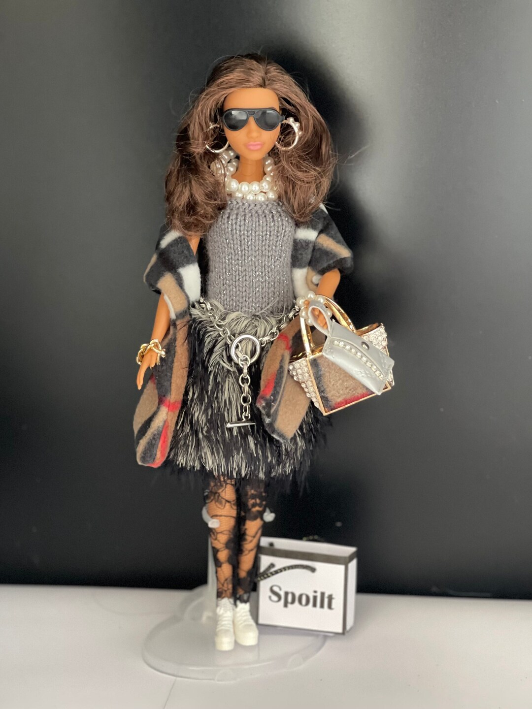 Fashion Doll Dressed in Handmade Designed Clothes Custom Accessories ...