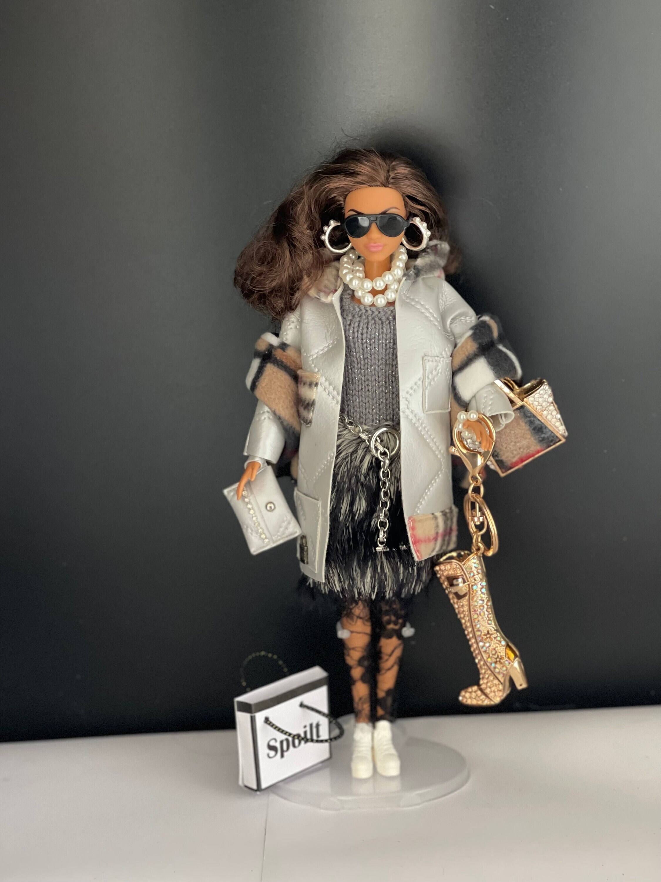 Fashion Doll Dressed in Handmade Designed Clothes Custom Accessories ...