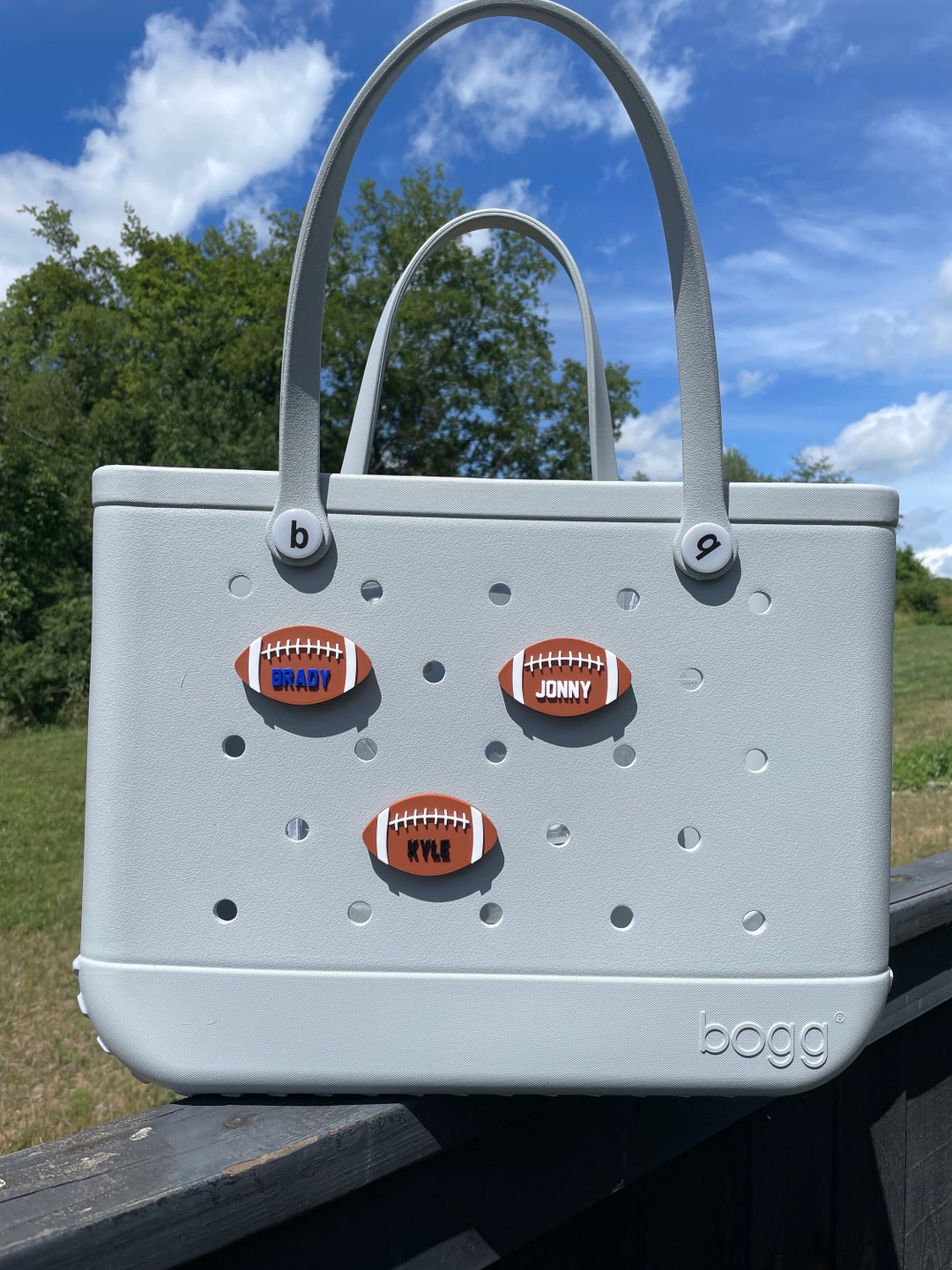 Custom Football Bag Charm, Football Charm, Sports Charm, Bag Charms - Etsy