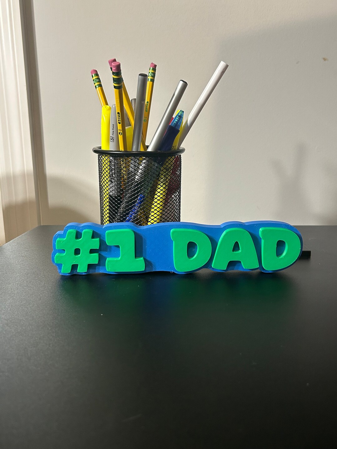 Number 1 Dad Name Block 1 Dad Gift Custom Name Block Dad - Etsy