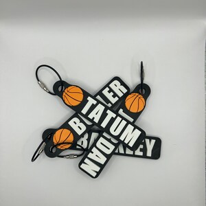 Personalized Basketball Bag Tag, Backpack Tags, 3D Printed Keychain ...