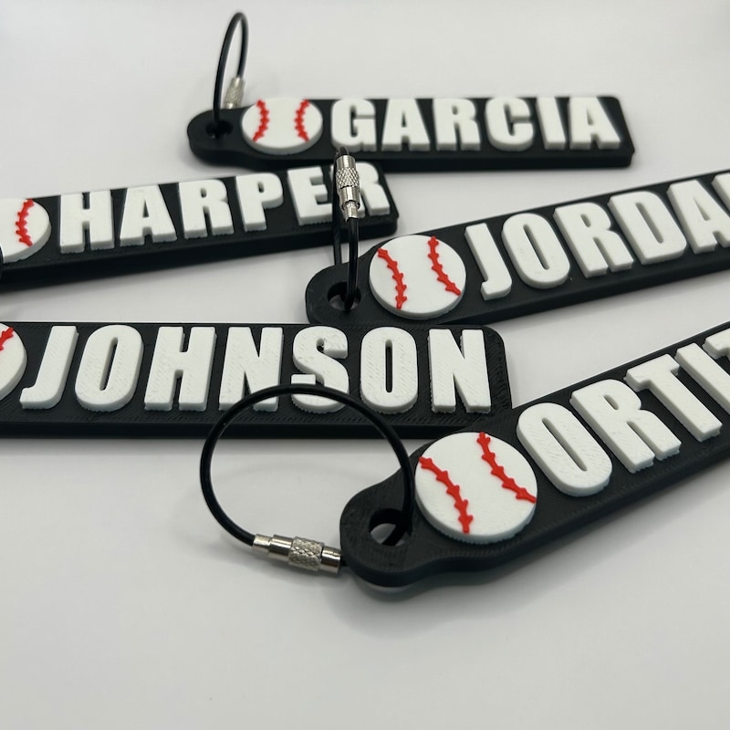 Baseball Keychain - Etsy