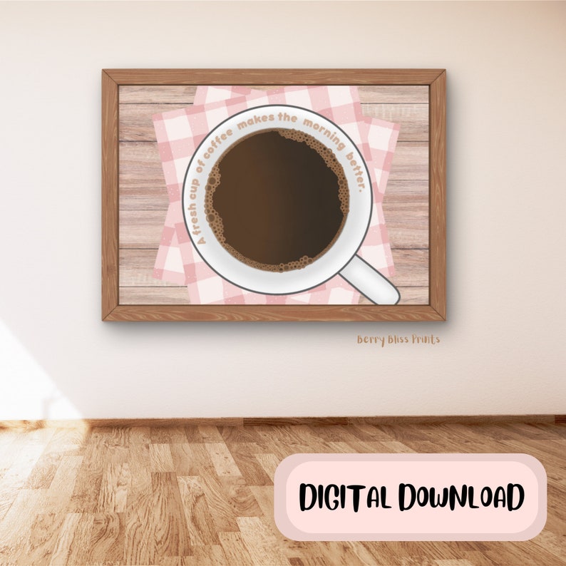 Outdoor Theme Coffee Bar Printable Wall Art, Coffee Gallery Wall Set of 6 Prints, Wilderness ...