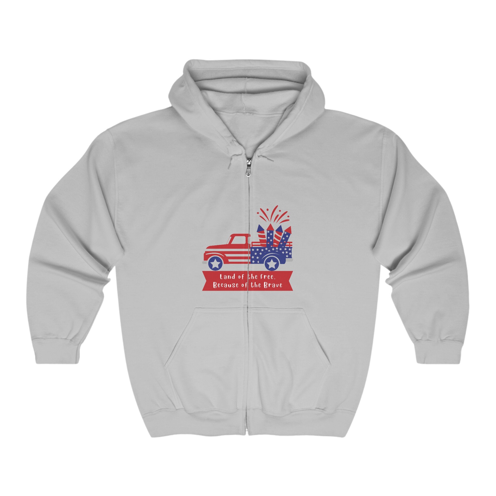 Land of Freedom Hoodie, America Day Shirt, USA Full Zip Hooded ...
