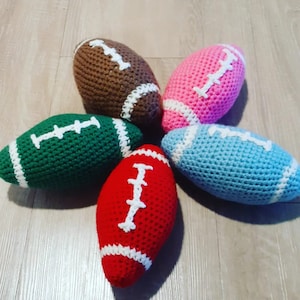 Crochet Football - Etsy