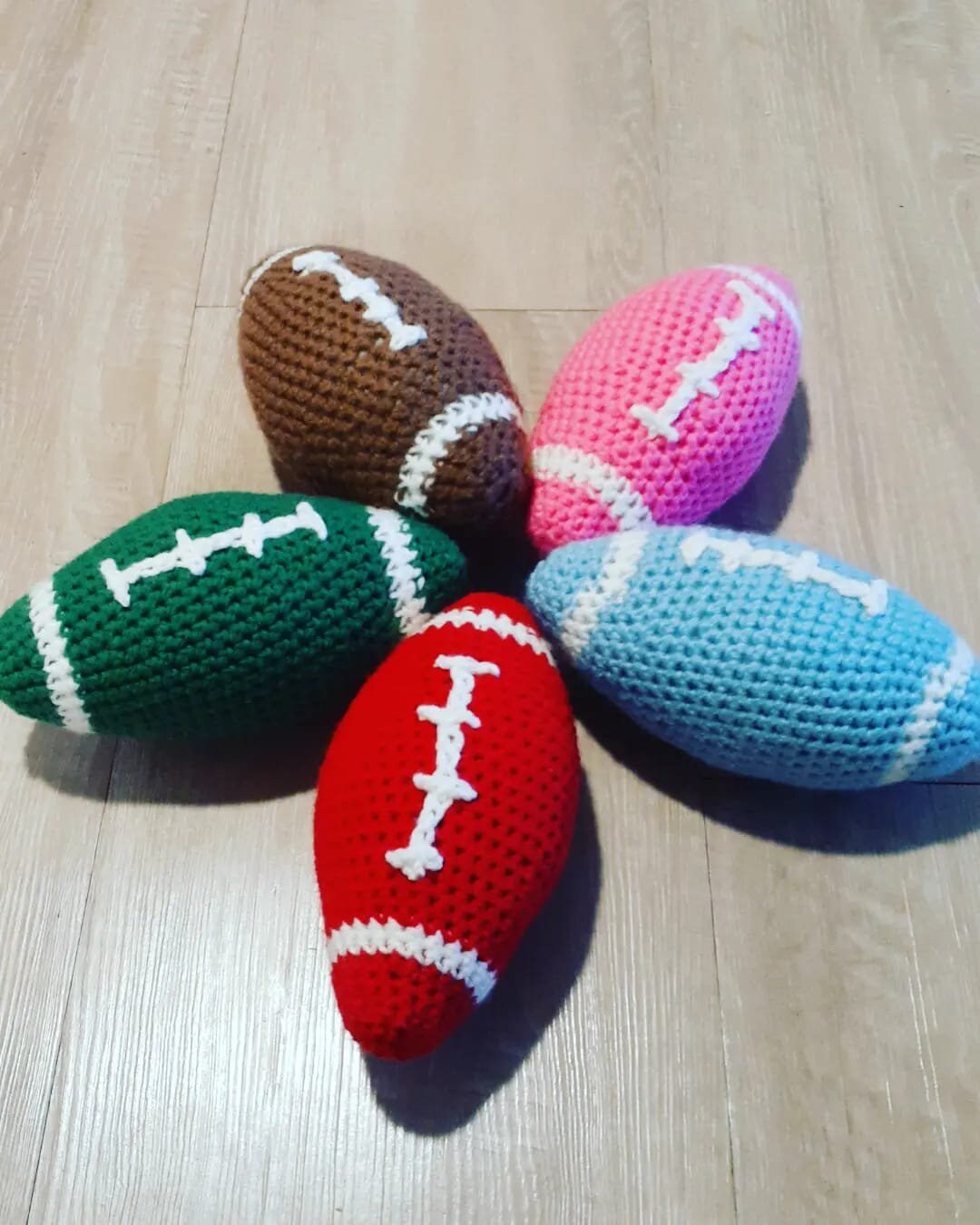 Crochet Football - Etsy