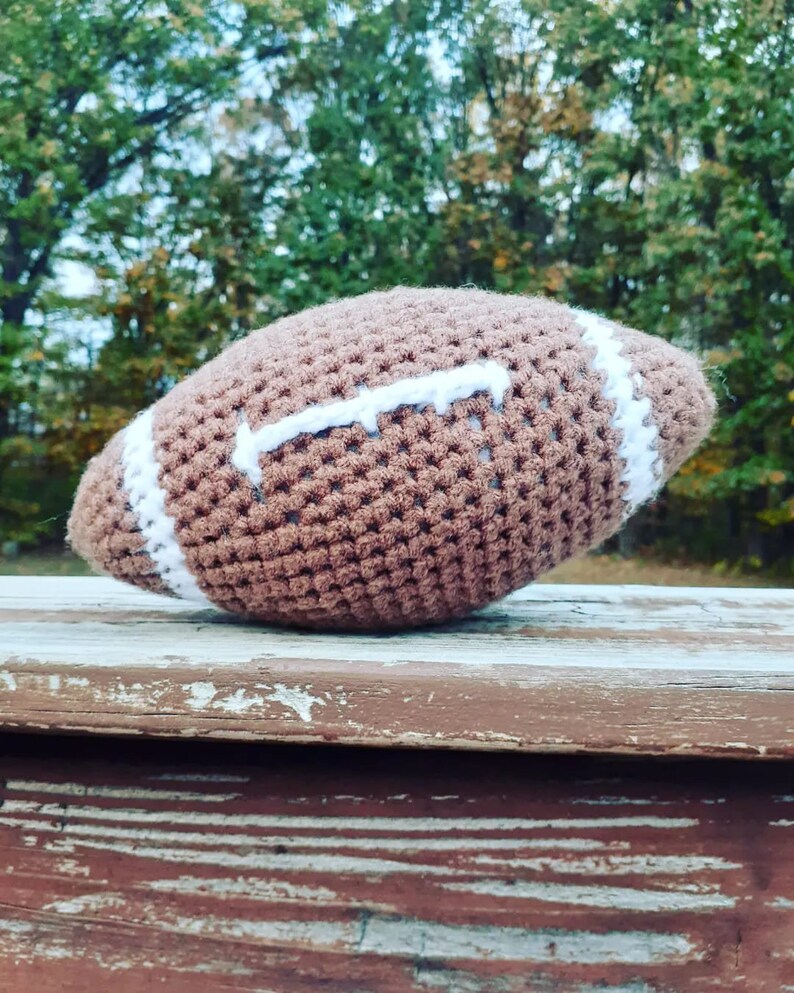 Crochet Football - Etsy