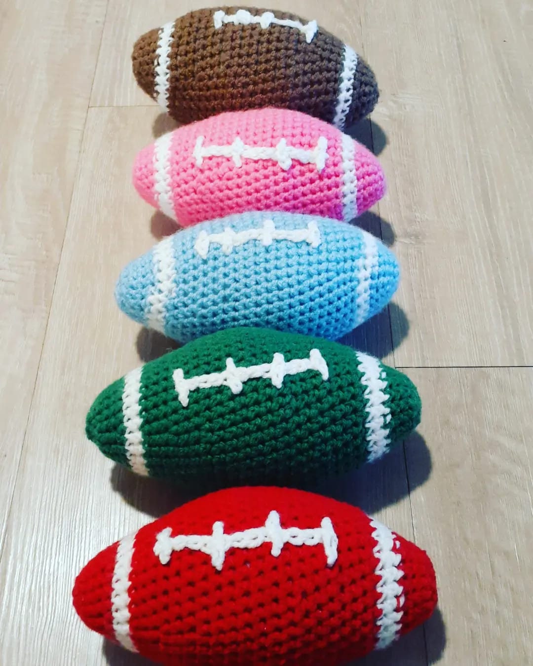 Crochet Football - Etsy
