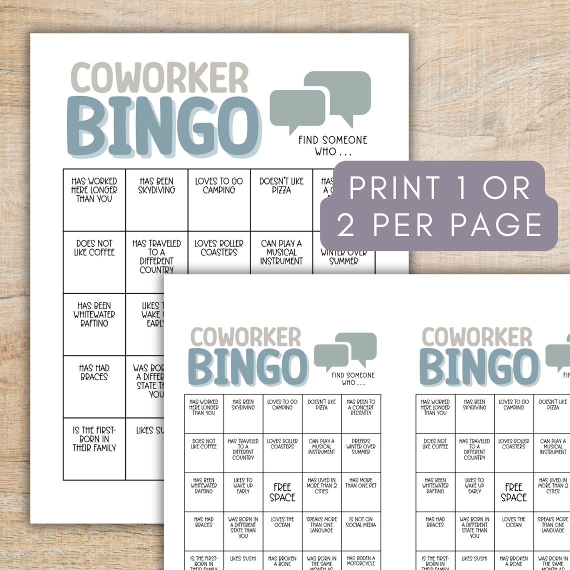 Coworker Bingo Cards Printable, Office Party Game, Employee Bingo Game ...