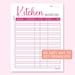 Kitchen Inventory Planner Printable | Grocery Shopping List Organizer ...