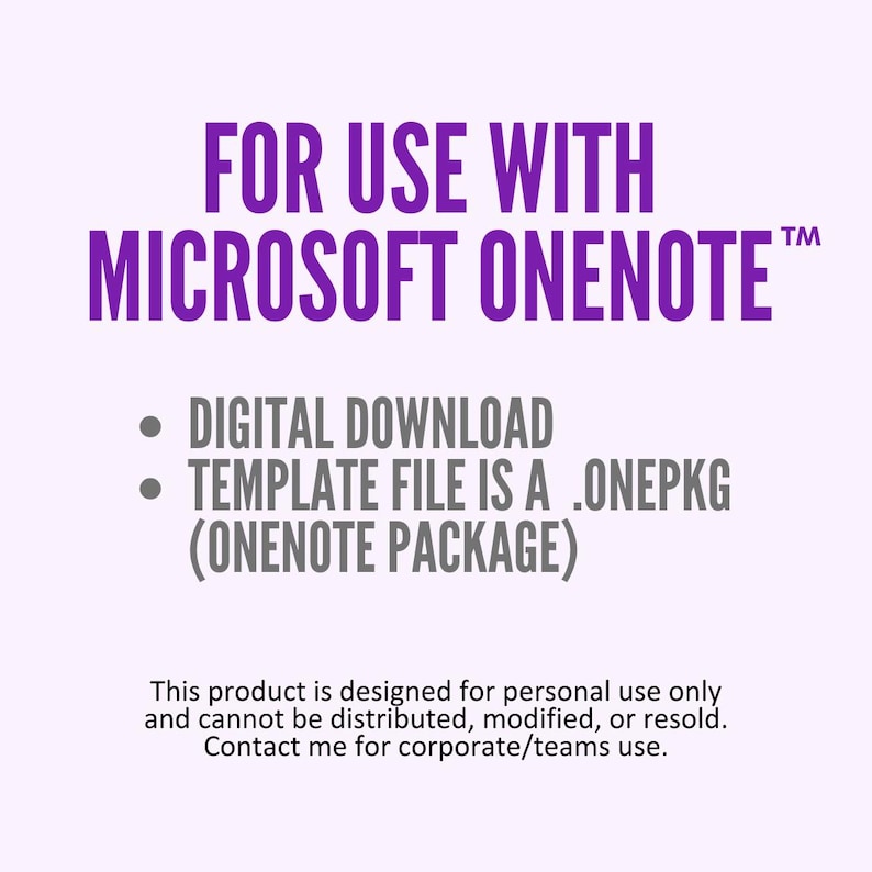 Onenote Weekly Planner Template, Colorful Minimalist Digital Planner ...