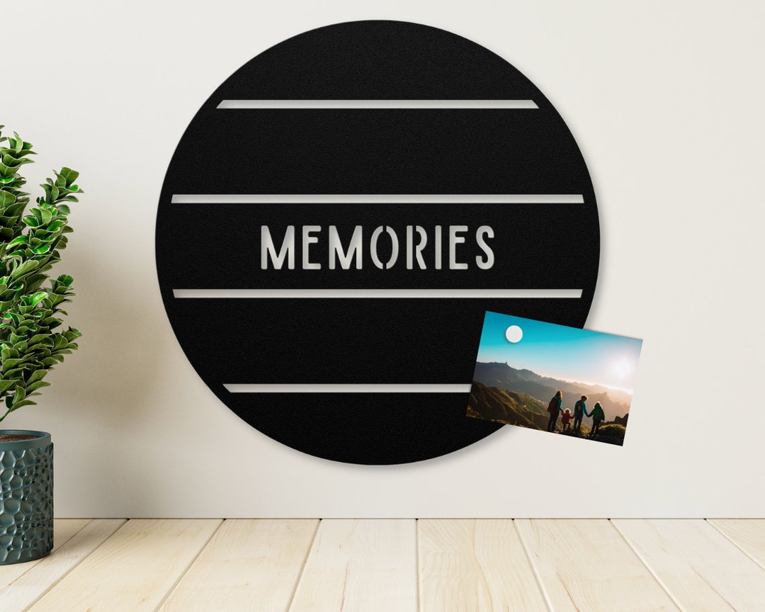 Photo Display Holder, Memories Picture Magnet Board, Metal Photo Holder ...