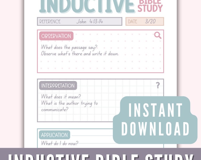 Inductive Bible Study Steps