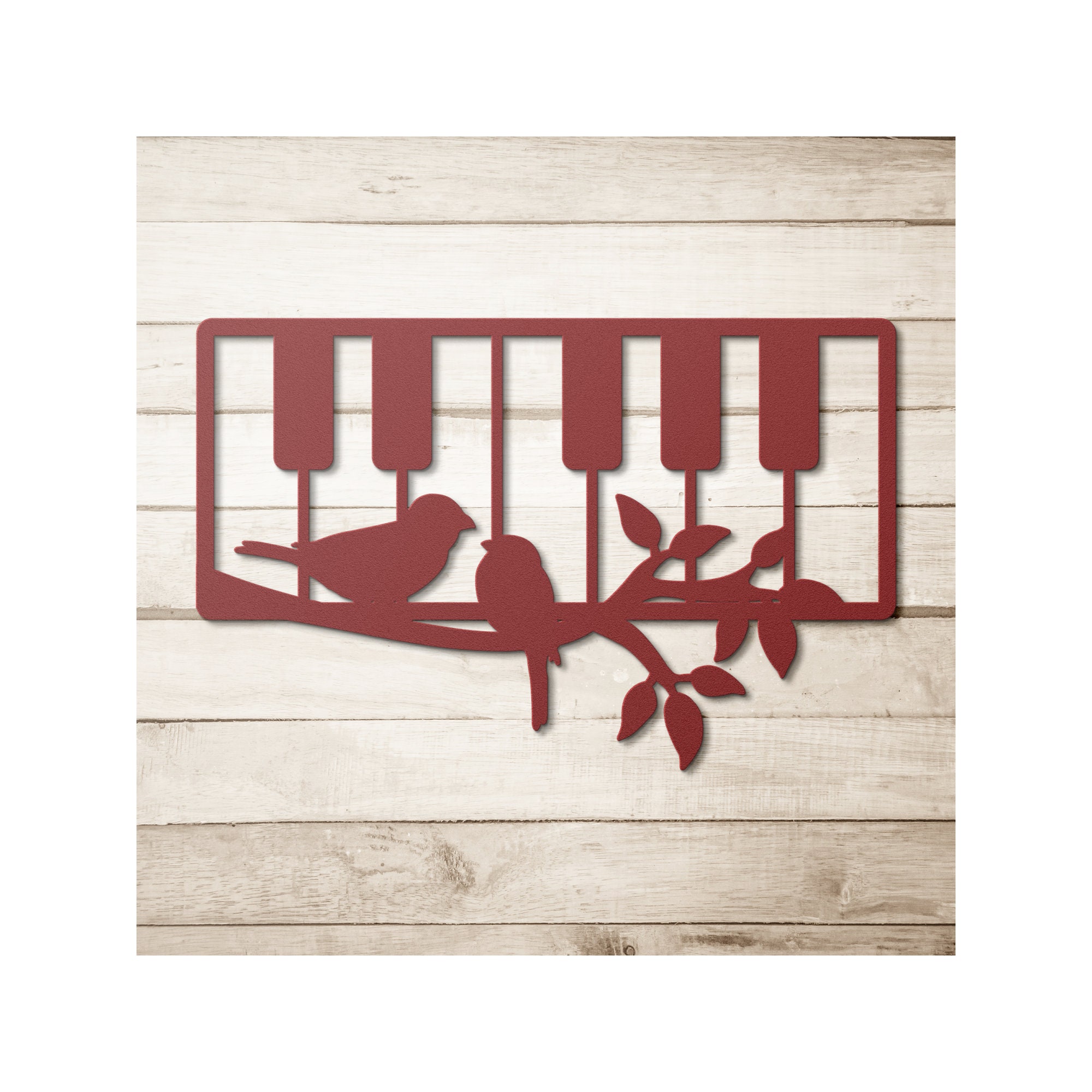 Piano Keys Art Piano Keys and Birds Metal Wall Decor Piano - Etsy