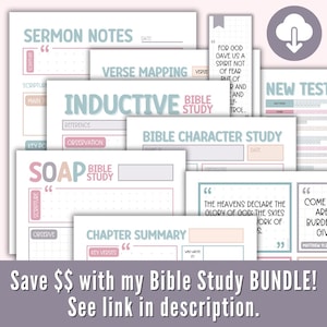Bible Character Study Template, Bible Study Printable, Christian ...
