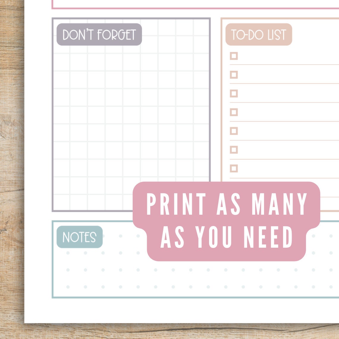 Brain Dump Printable, Thought Organizer Tracker, ADHD Daily Planner ...