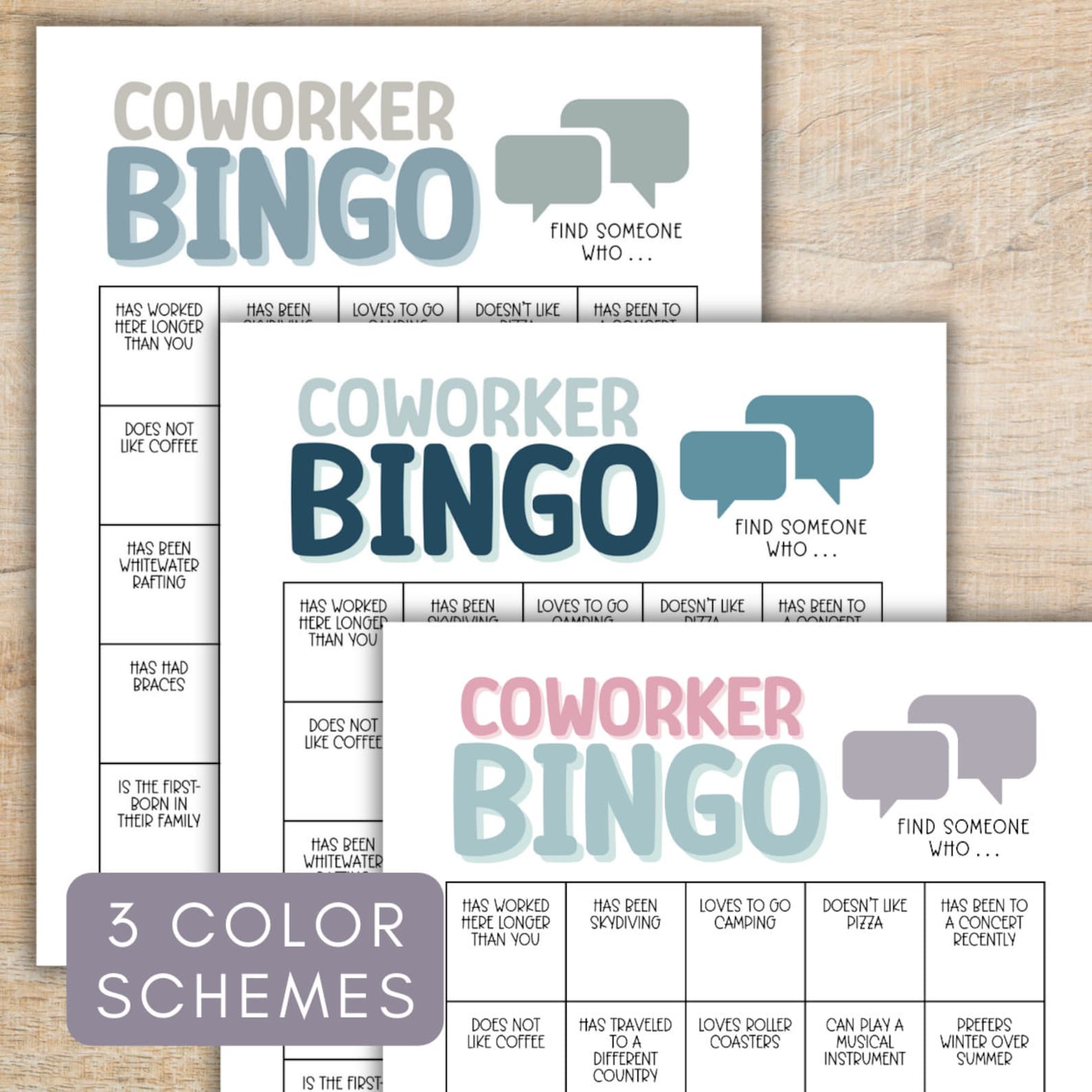 Coworker Bingo Cards Printable, Office Party Game, Employee Bingo Game ...