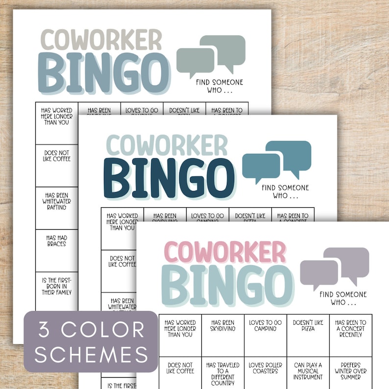 Coworker Bingo Cards Printable, Office Party Game, Employee Bingo Game ...