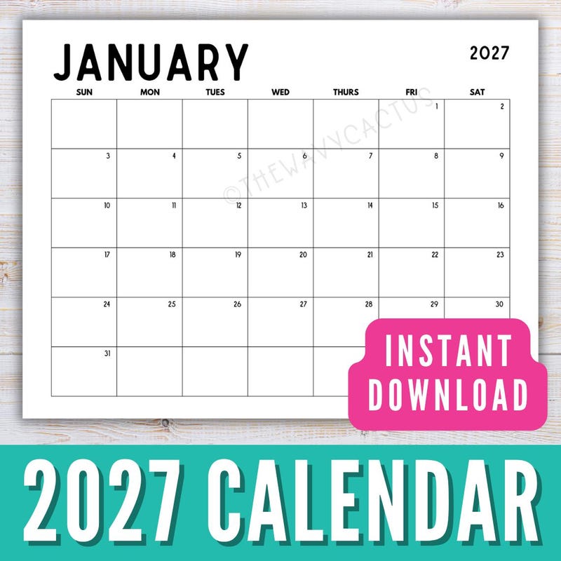 Wall Planner 2027 - Etsy UK