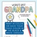 Gift for Grandpa From Kids, Grandparents Day Printable, All About My ...