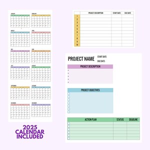 Colorful Template for Onenote Work or School | Daily, Weekly, Yearly ...