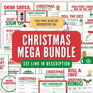 Christmas Shopping Gift List Printable, Christmas Gift Budget Tracker ...