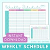 Weekly Schedule - Etsy