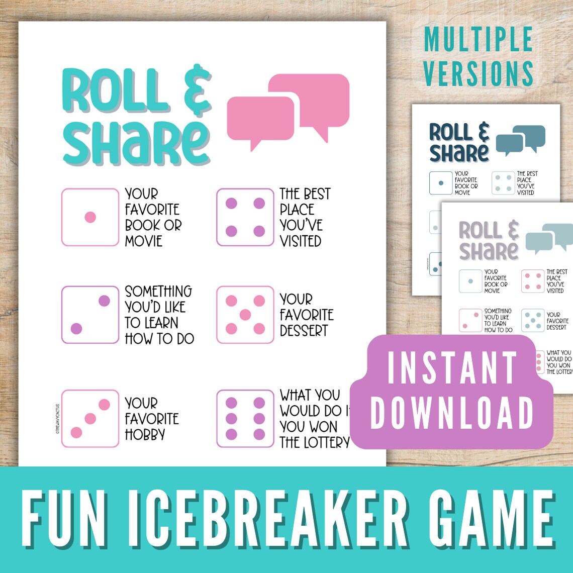 Fun Icebreaker Game Printable, Get to Know You Team Building Activity ...