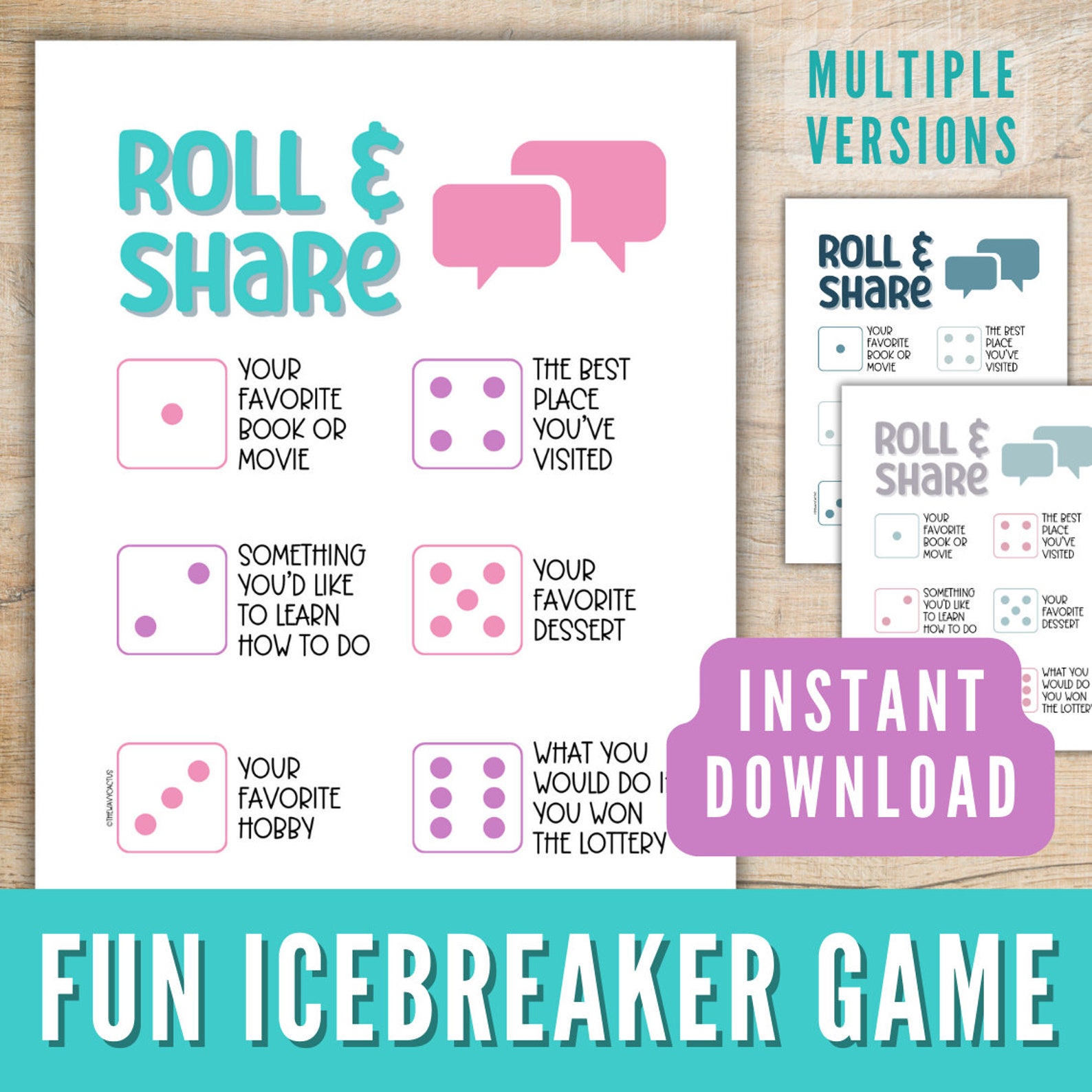Fun Icebreaker Game Printable, Get to Know You Team Building Activity ...