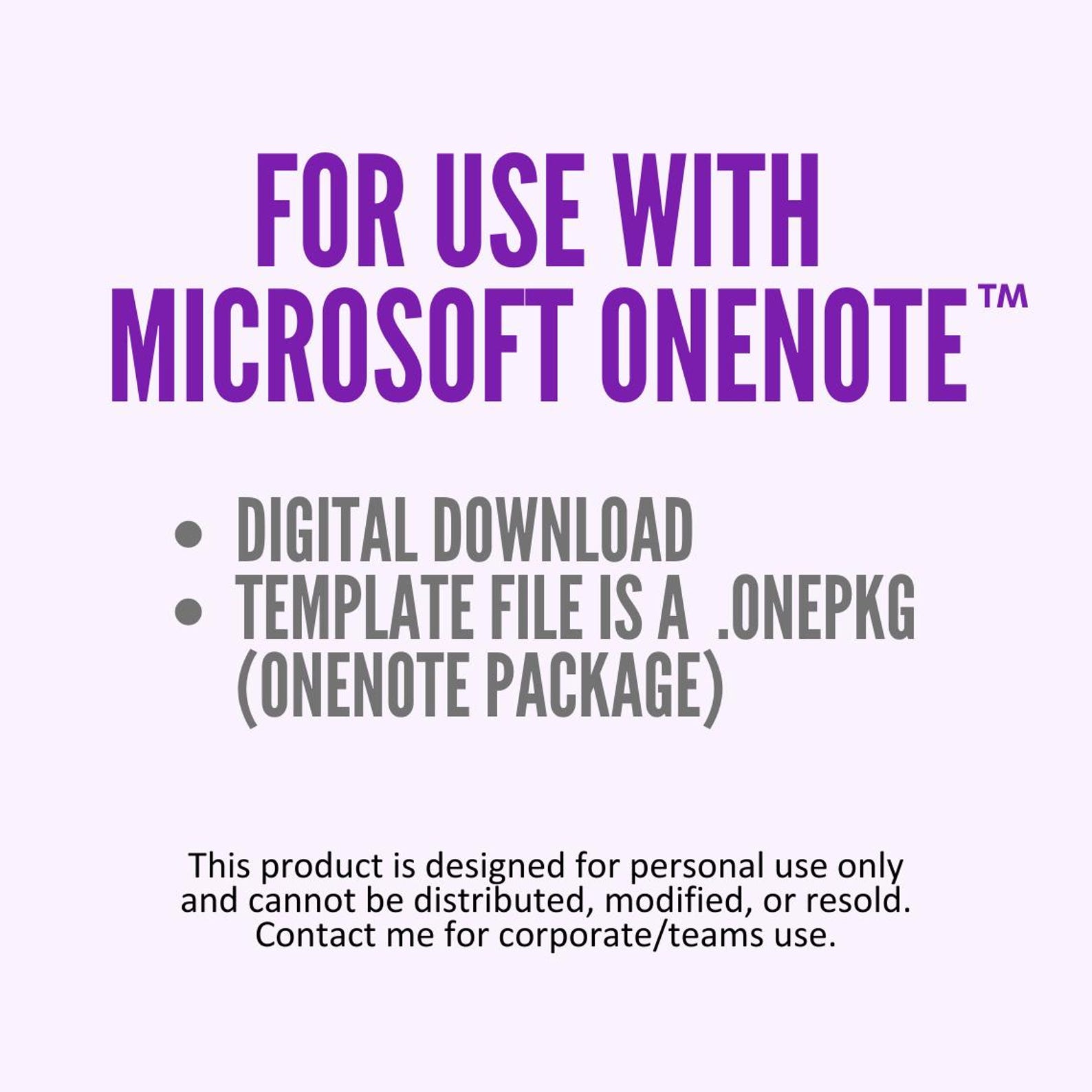 Onenote Daily Planner Template, Colorful Minimalist Digital Planner ...
