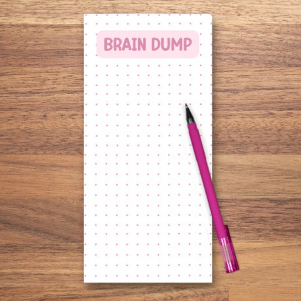 Brain Dump Notepad - Etsy