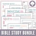 Bible Study Template BUNDLE, SOAP Method Bible Verse Mapping, Christian ...