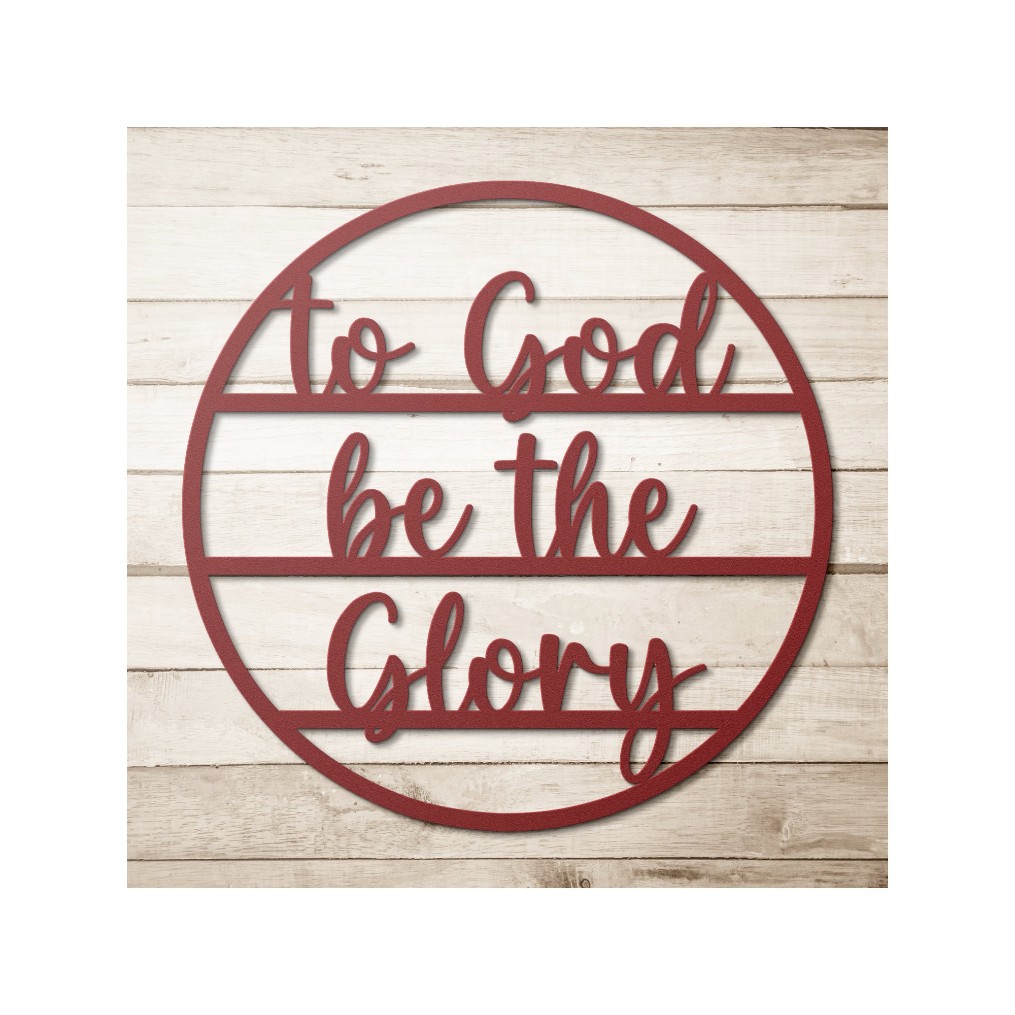 Christian Metal Wall Art to God Be the Glory Religious Home Decor ...