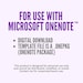 Colorful Template for Onenote Work or School | Daily, Weekly, Yearly ...
