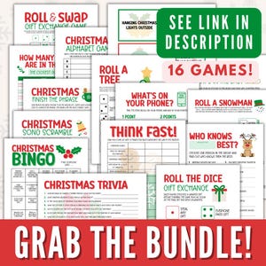 Christmas Gift Exchange Game Printable, Left Right Christmas Game ...