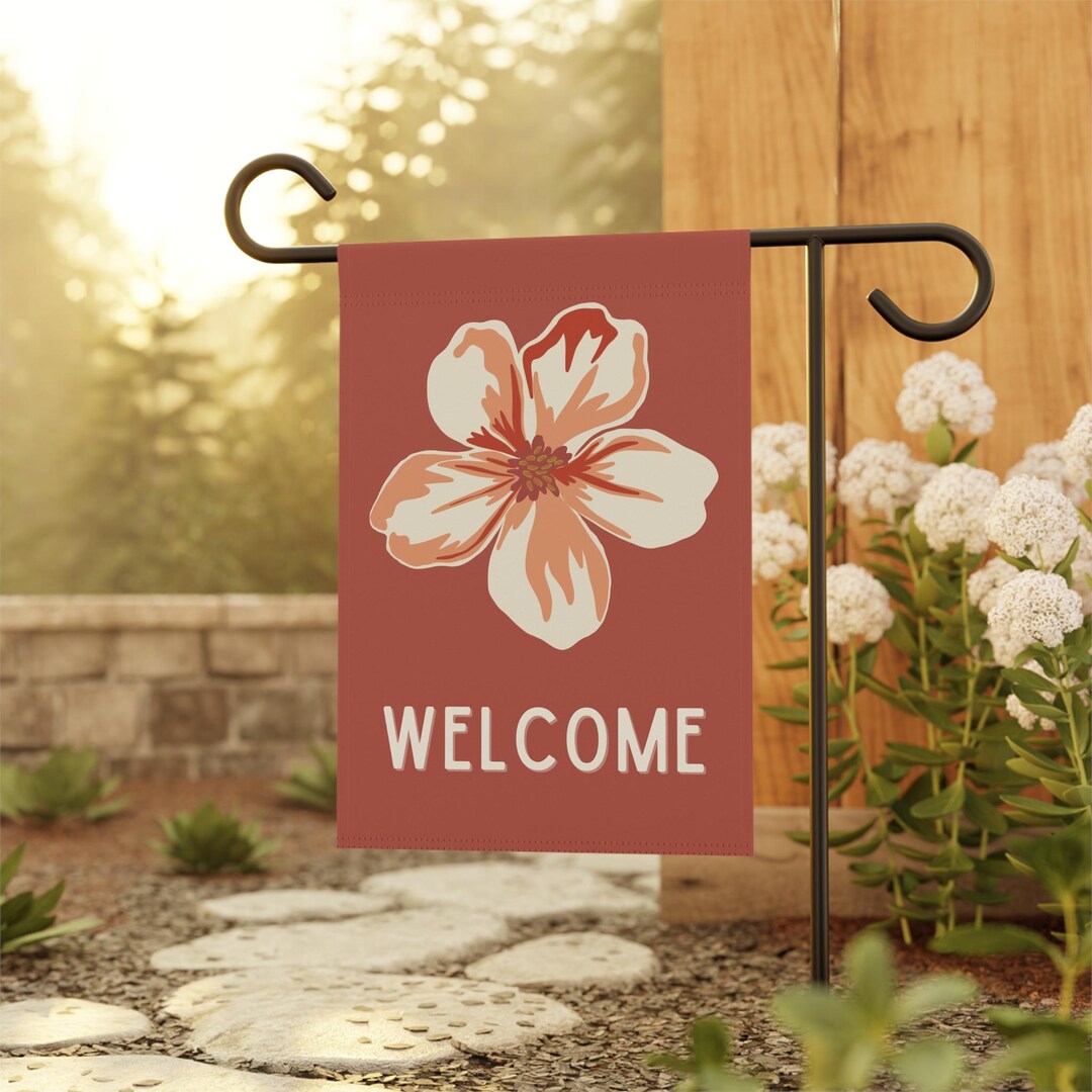 Fall Outdoor Welcome Banner, Fall Floral Garden Flag, Thanksgiving ...