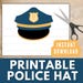 Printable Police Hat for Kids - DIY Crown Craft for Pretend Play ...
