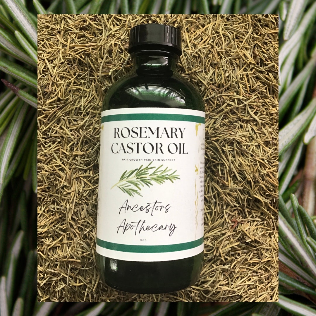 Rosemary Castor Oil 8oz. - Etsy