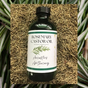 Rosemary Castor Oil 8oz. - Etsy