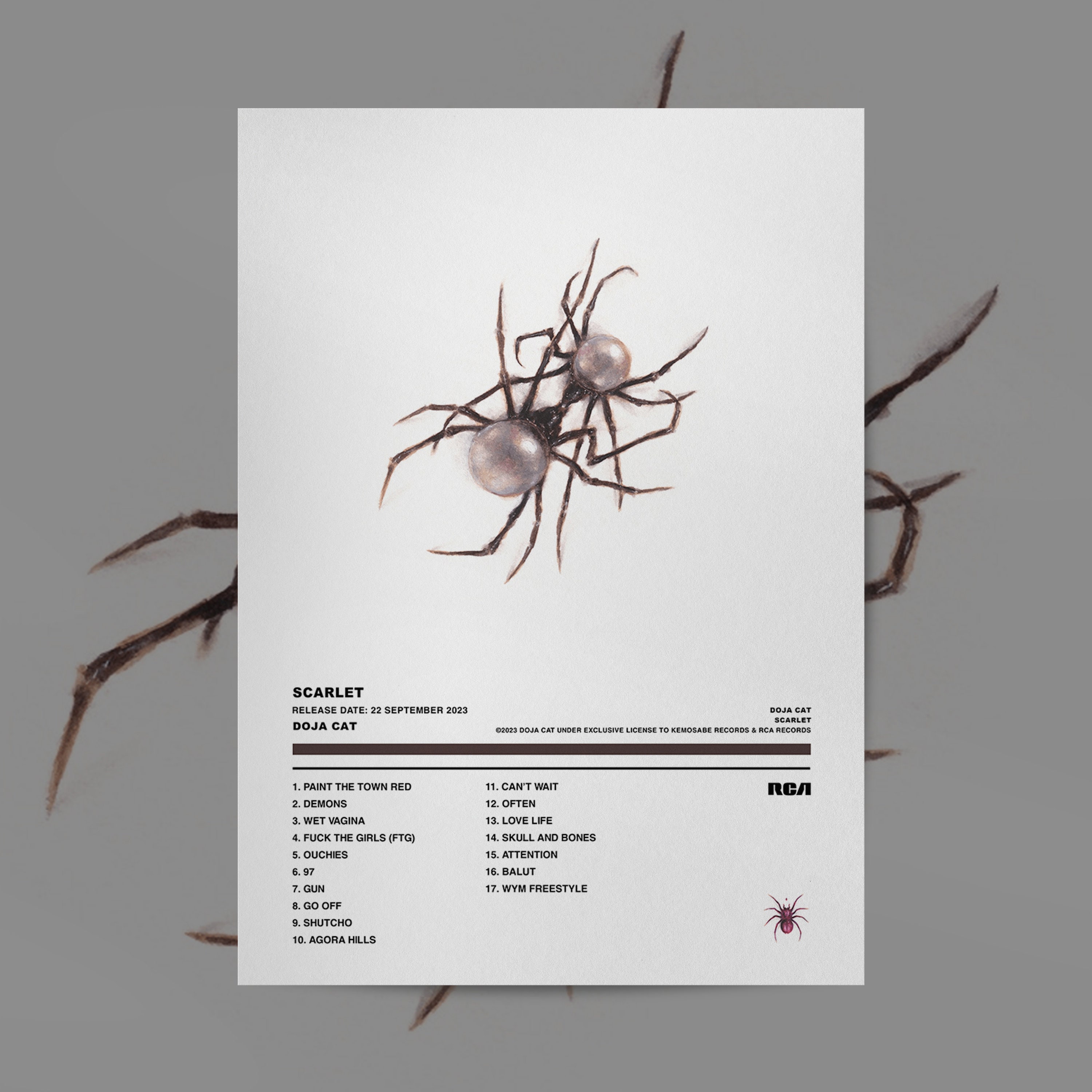 Doja Cat Scarlet Tour Poster sold by French Southern Territories | SKU ...